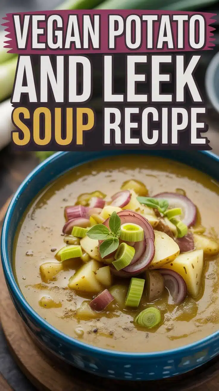 Creamy Vegan Potato and Leek Soup Recipe - Vegan Vicky