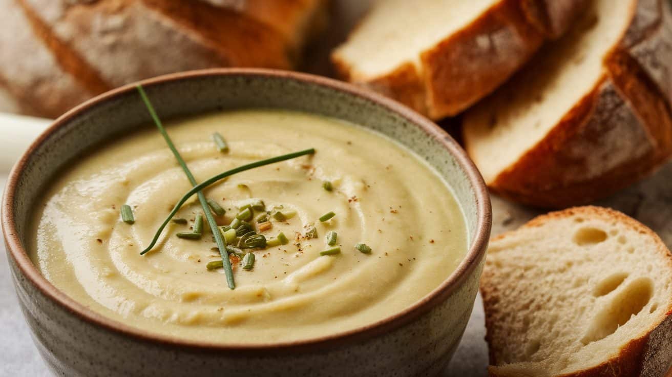 Creamy Vegan Potato and Leek Soup Recipe - Vegan Vicky